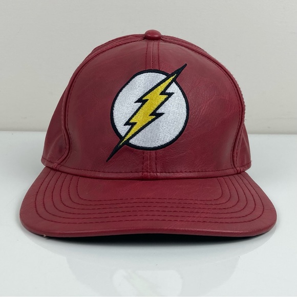 DC Comics | Accessories | Dc Comics The Flash Faux Leather Dark Red ...